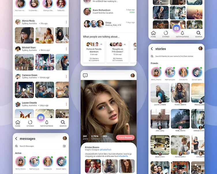 Social Media - Find your friends App by Claritus Consulting on Dribbble