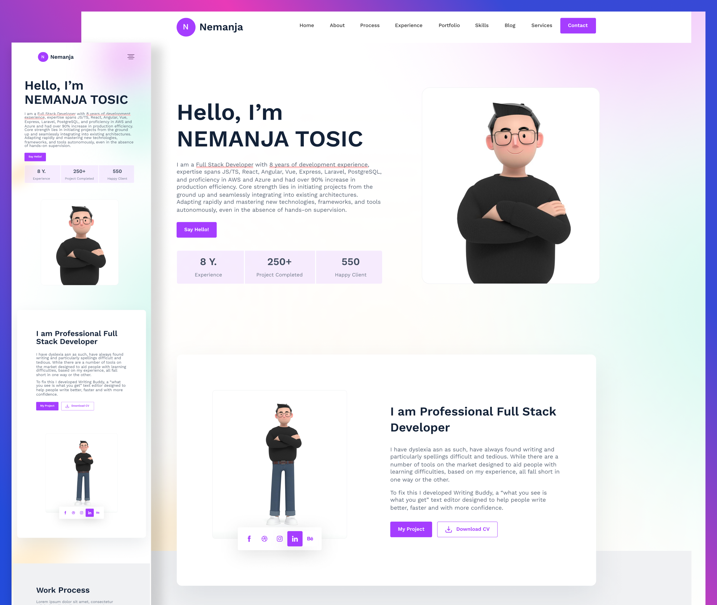 Browse thousands of Webdev Portfolio images for design inspiration | Dribbble