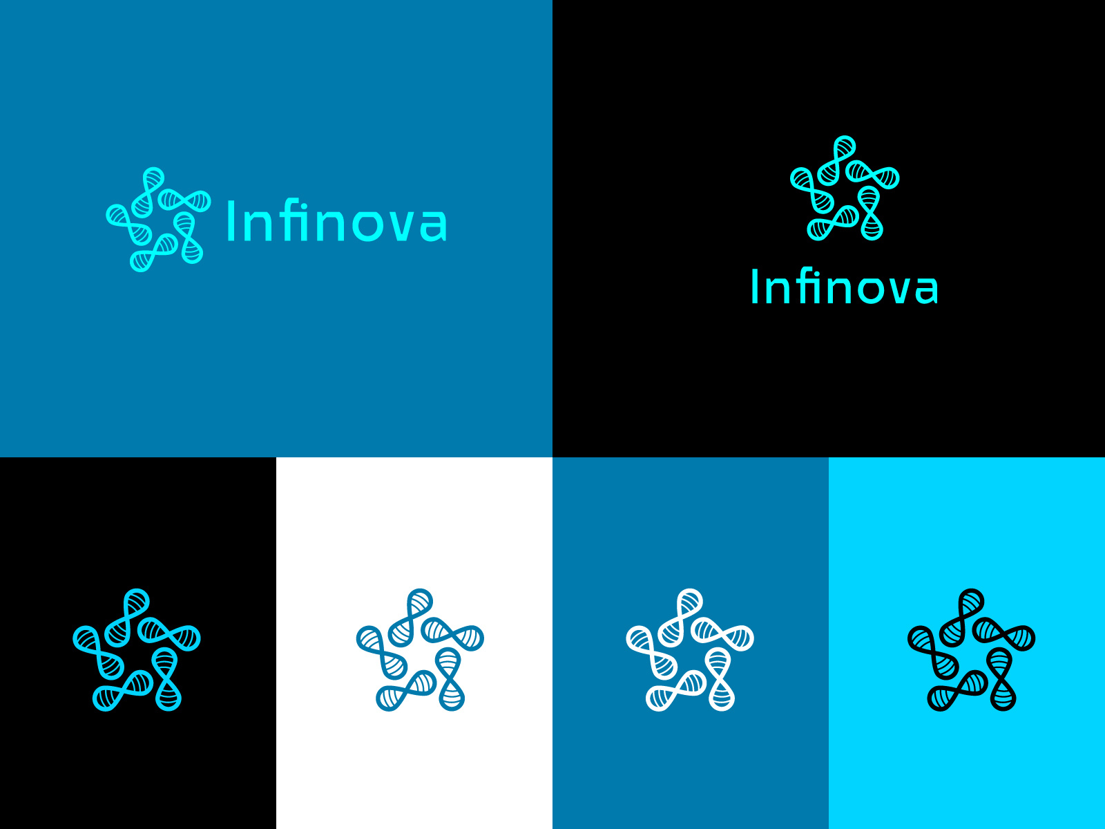 Tech Company, Infinity Star Logo, Brand Identity Guide by Logo Buzz7 ...