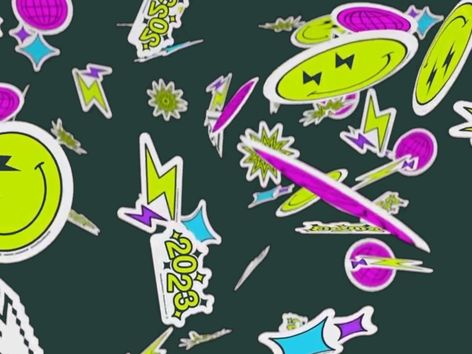 Electric Stickers in Space Vibe by Ricardo Almeida on Dribbble