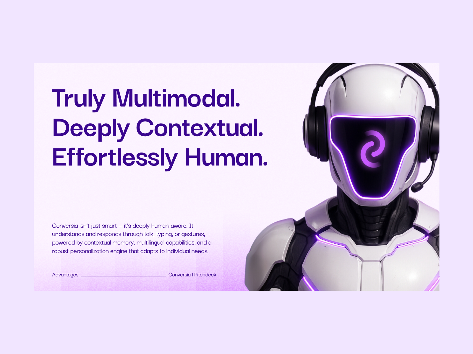 Conversia - AI Customer Support Pitch Deck by Vektora Branding for Vektora on Dribbble