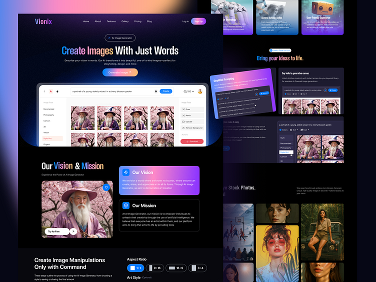 New Era of AI Image Creating Software Design by Hasnu Ujjol on Dribbble
