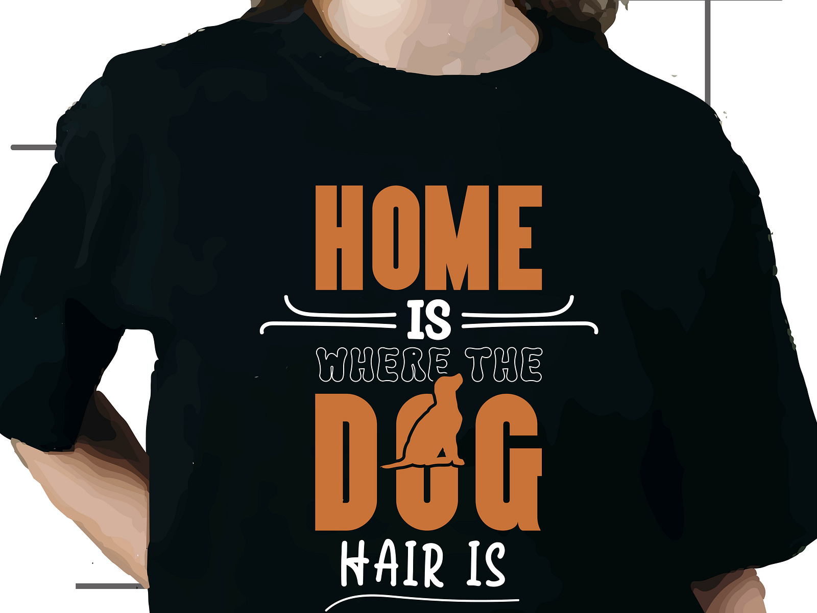 "Dog Typography T shirt Design" by MD AZIMUDDIN on Dribbble