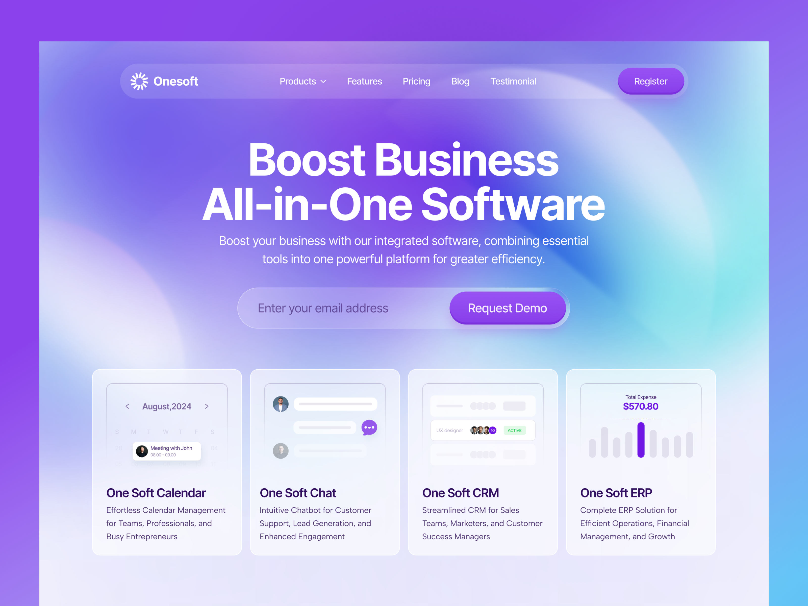 All-in-One CRM Software Landing Page UIUX Design by Panze - UX Design ...
