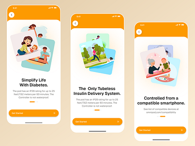 Onboarding Screen - Omnipod Mobile App by Alomgir Hossen on Dribbble