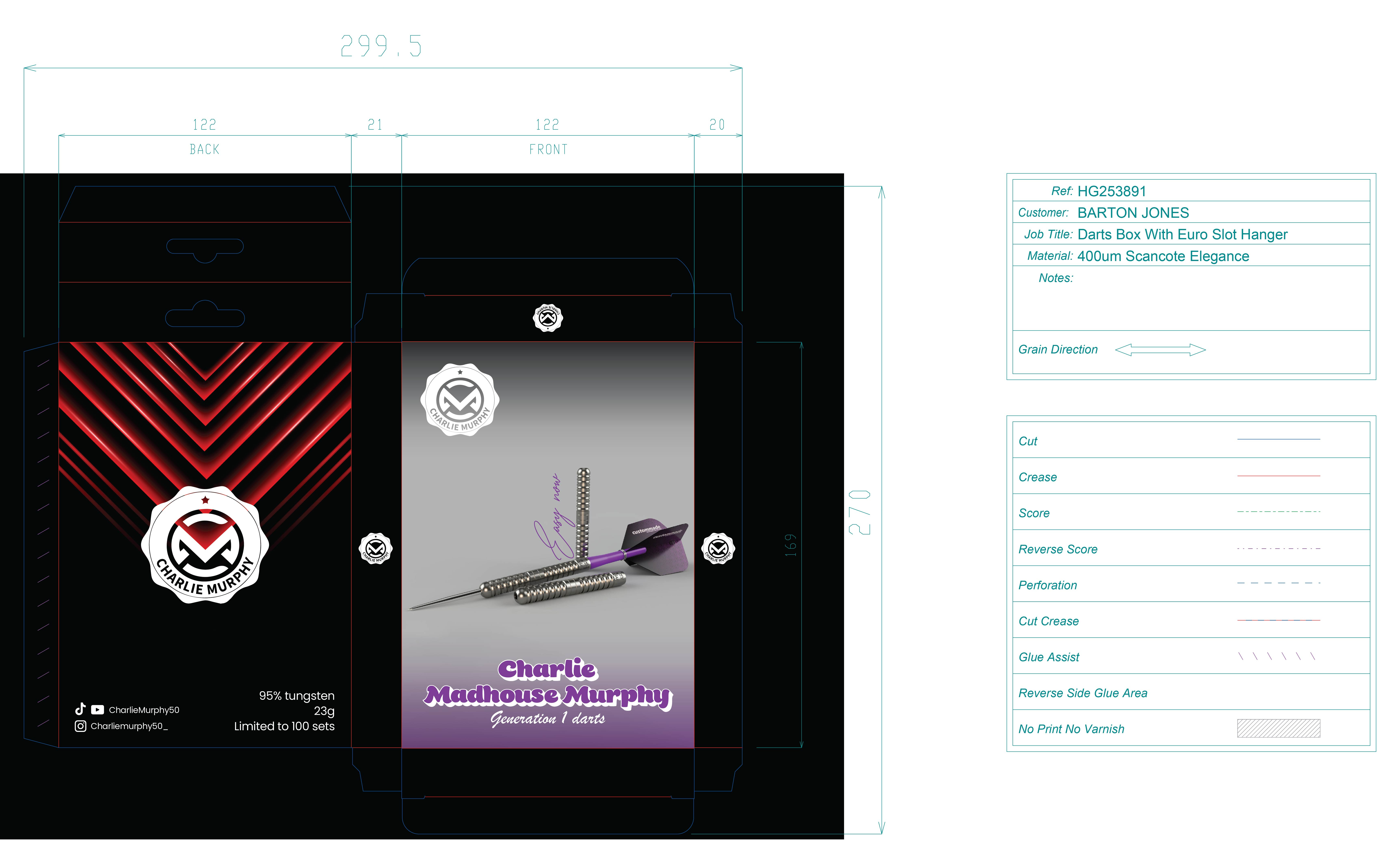 Packaging Design Spotlight – Charlie Murphy Darts (Generation 1) by ...