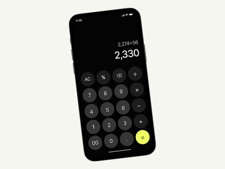 Calculator by Adeeba M on Dribbble