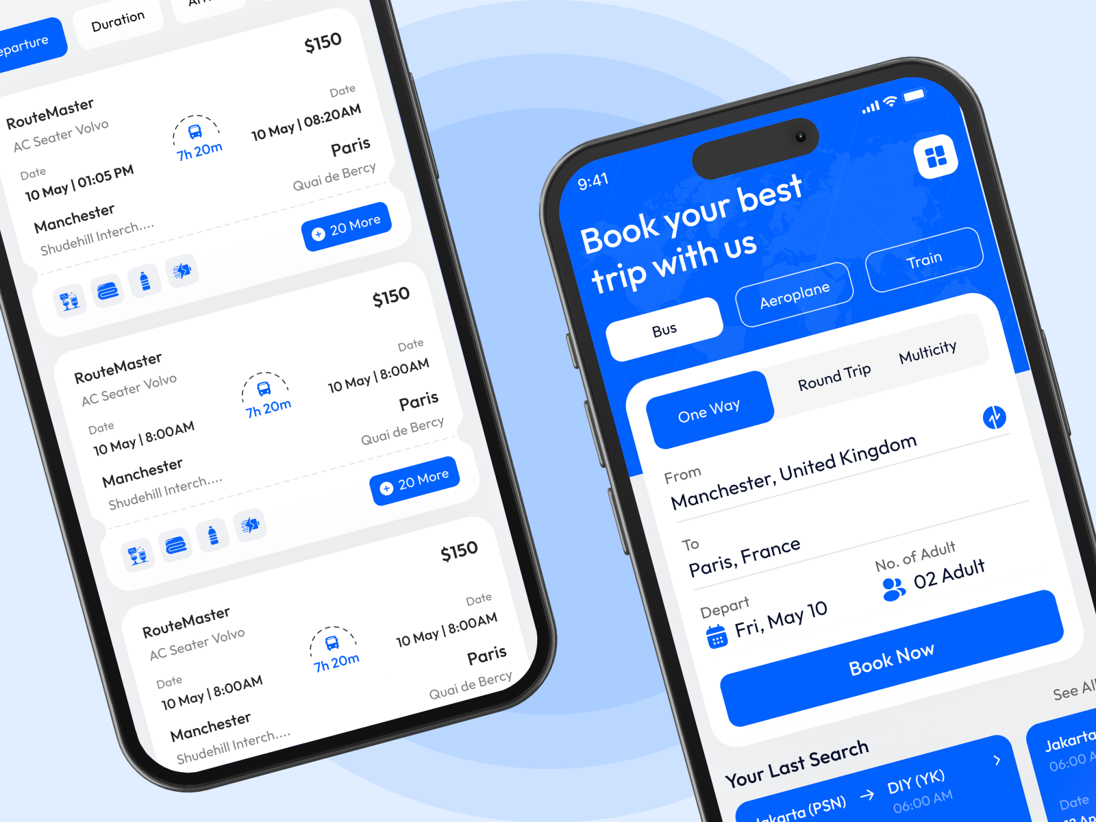 Bus Ticket Booking App UI Design by Excellent Webworld on Dribbble