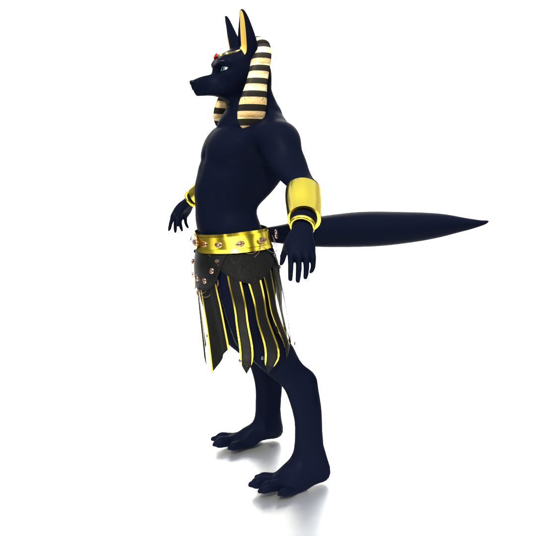 Anubi Vrchat Furry Avatar by Mujahid Aslam on Dribbble
