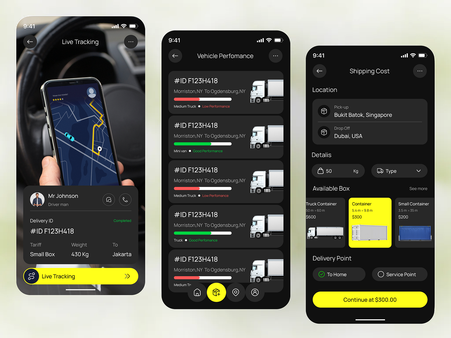 Car Transport Mobile App Design UI/UX by Abu Hasan Emon on Dribbble