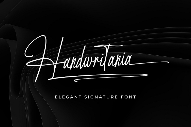 Handwritania - Elegant Signature Fonts by Bluestype Studio on Dribbble