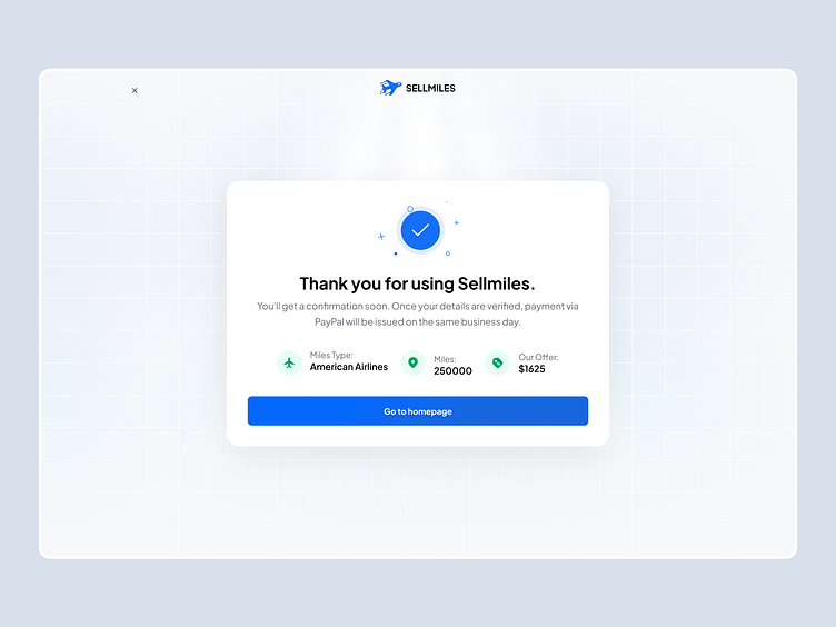 Success Confirmation model/popup UI/UX by Nishar Multani on Dribbble