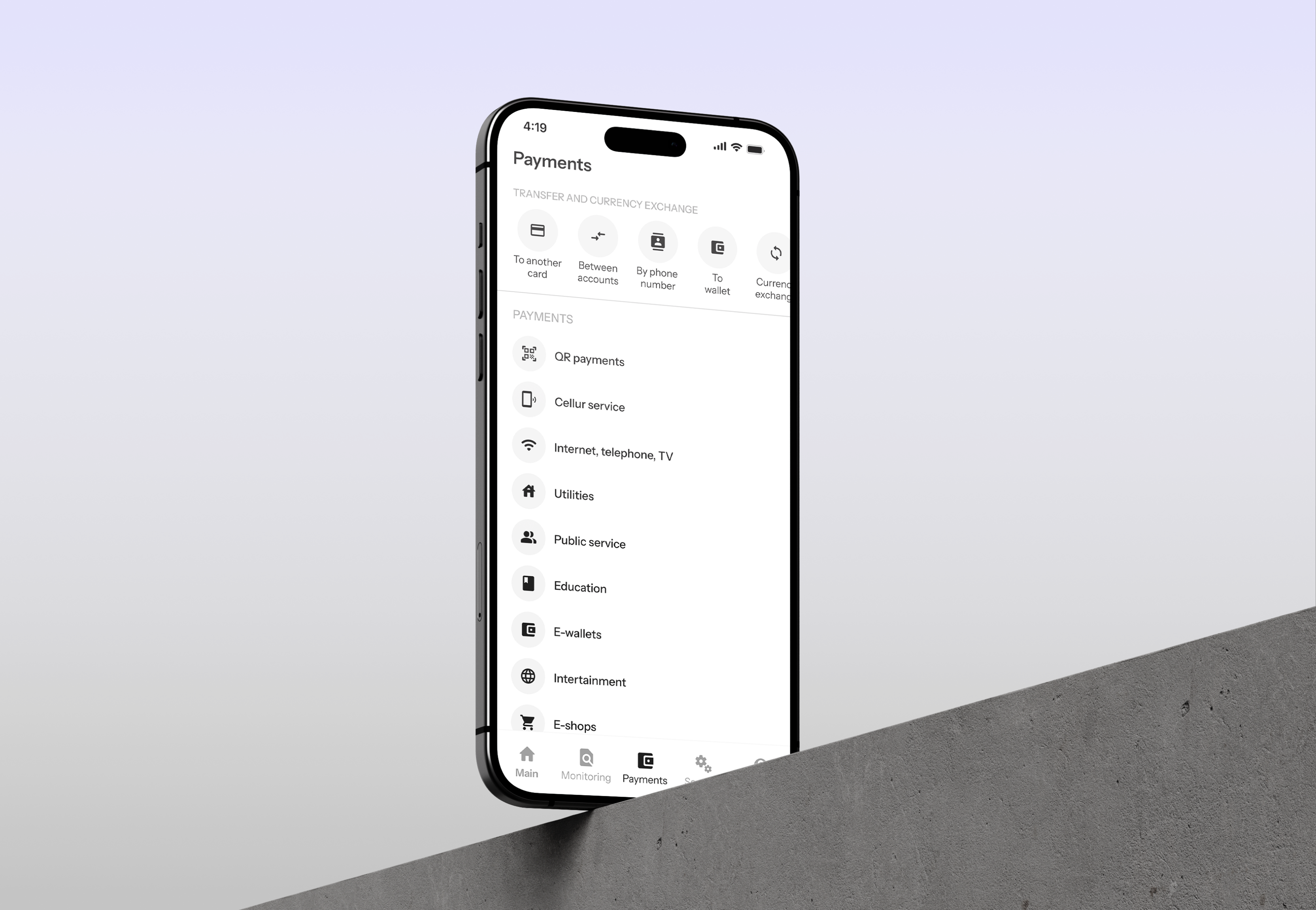 Modern Payment System UI by Muhammad Mirzaakhmedov on Dribbble