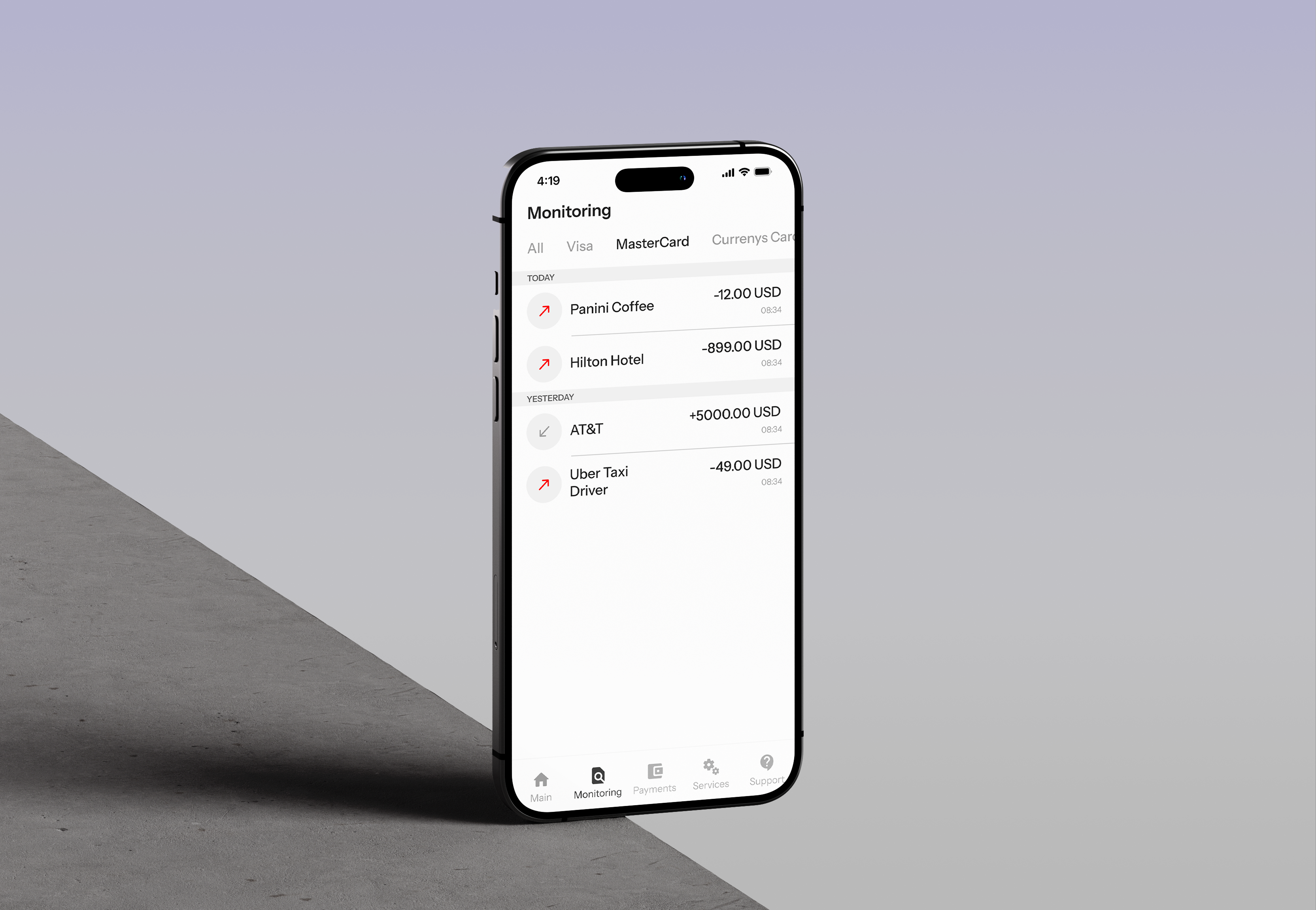 Modern Payment System UI by Muhammad Mirzaakhmedov on Dribbble