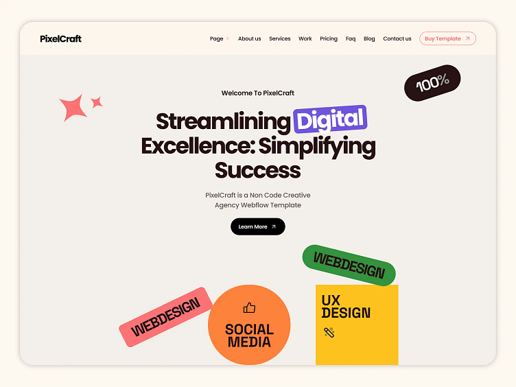 Bold & Playful – Web Agency Landing Page UI by Abdullah Sheikh on Dribbble