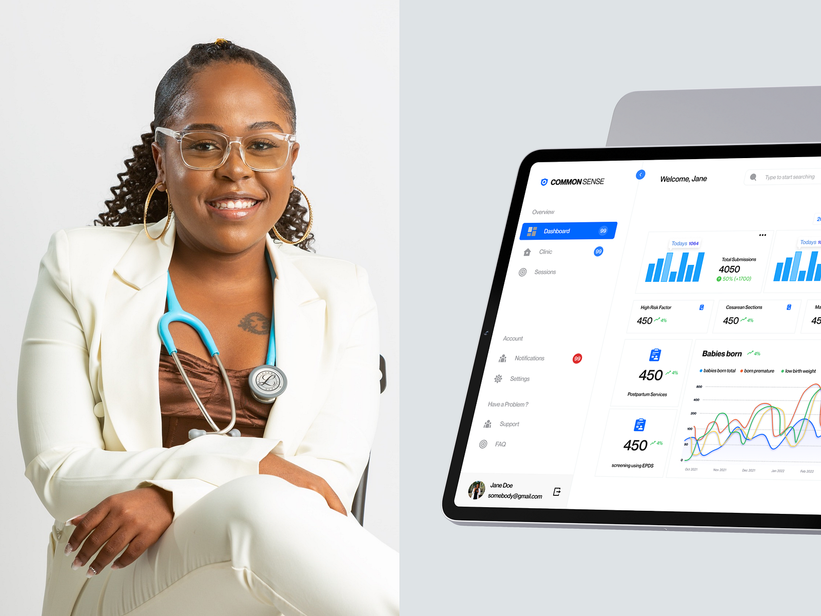 Common Sense Healthcare Tracker by Matthew Wallace on Dribbble