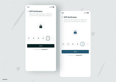 Otp App UI designs, themes, templates and downloadable graphic elements ...