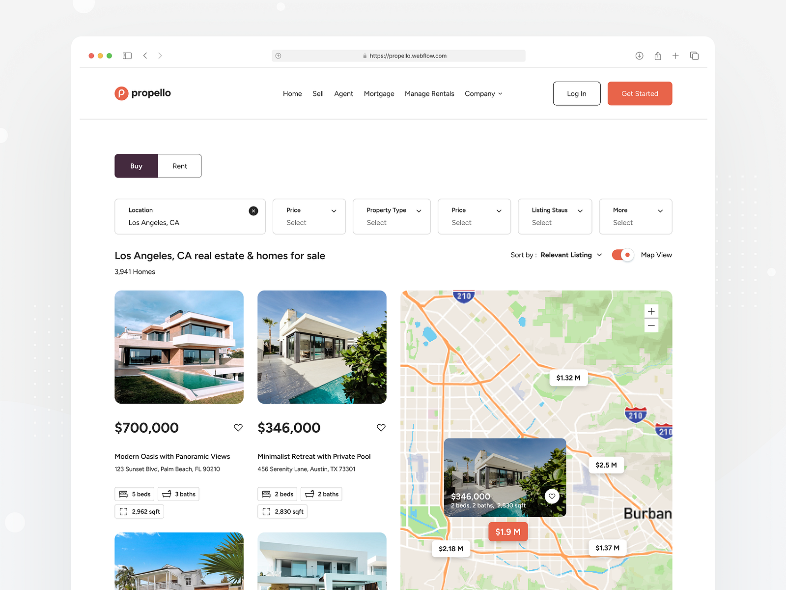 Interactive Map View for Property Listings by Sulton handaya for ...
