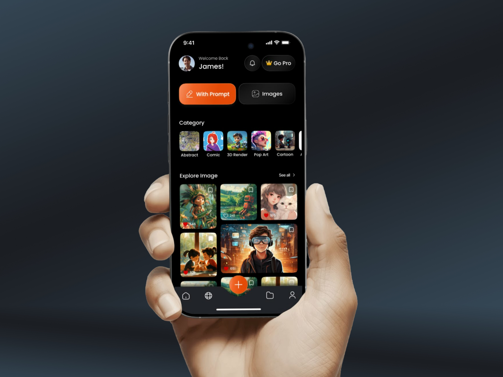 AI-Powered Image Generator App by nabilanswr on Dribbble