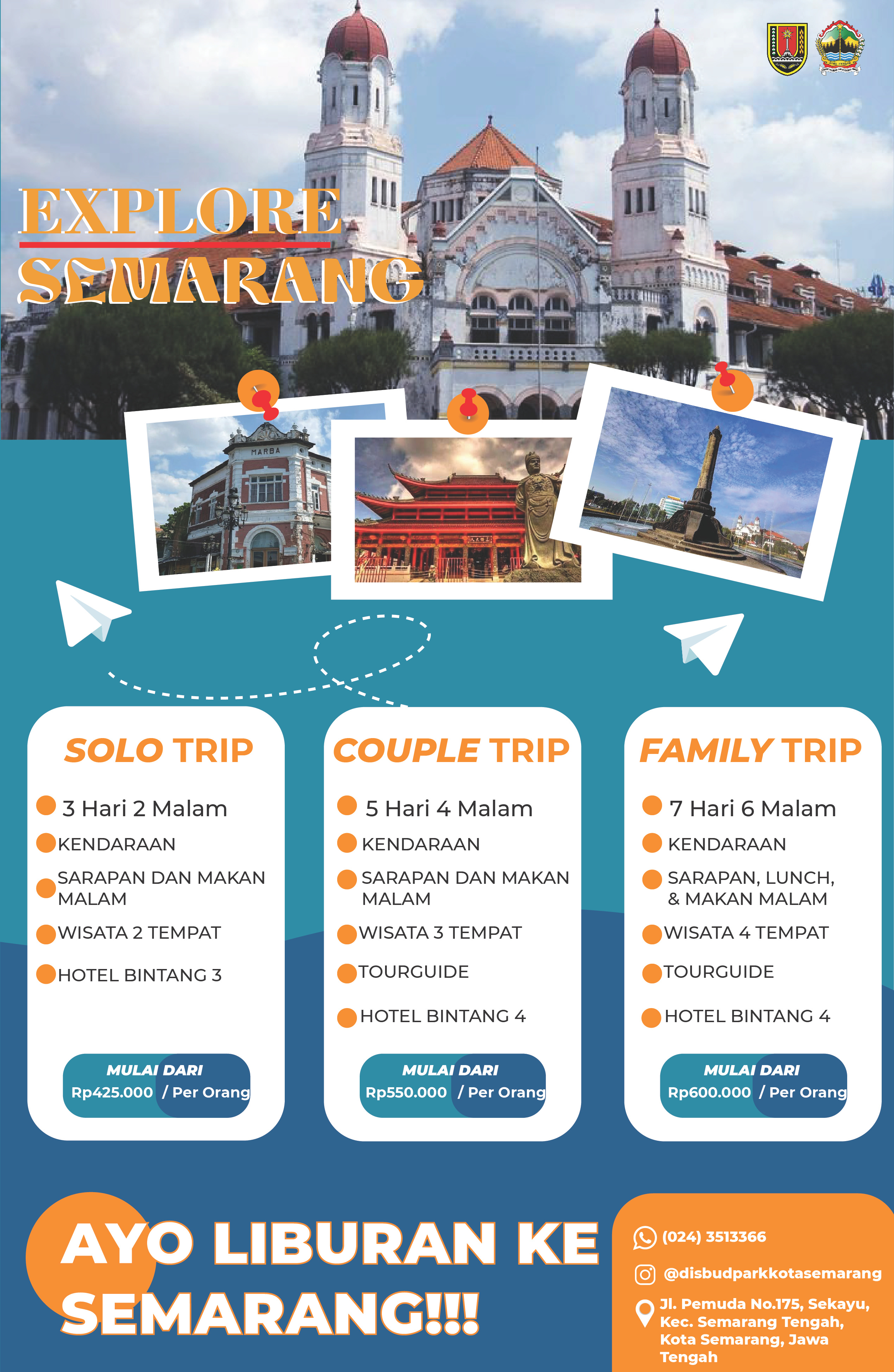 Explore Semarang - Promotion Poster Design by Joseph Christanto on Dribbble