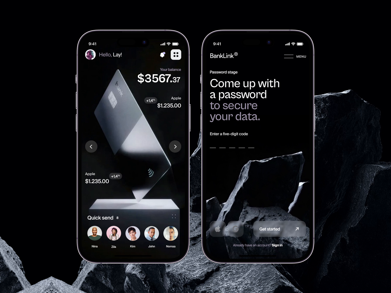 Banklink - Online Banking App Concept by Lay – UX/UI and branding on ...