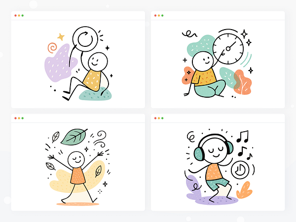 Time Tracking Ui Illustrations – Clean & Friendly #5 By Sulton Handaya