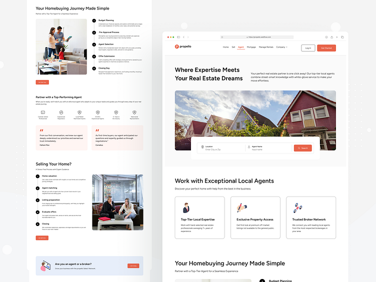 Real Estate Agent Profile Page by Sulton handaya on Dribbble