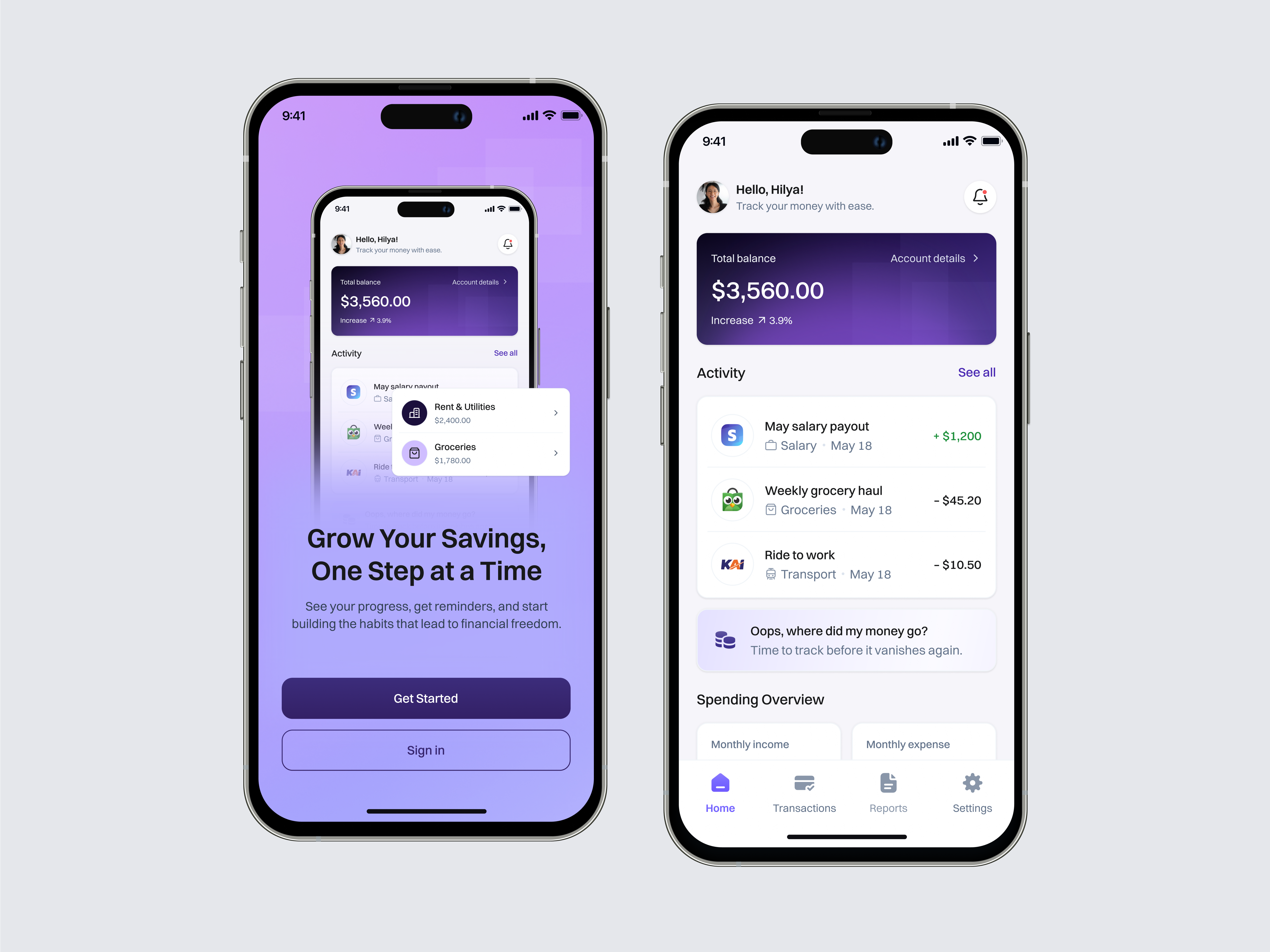 Money Tracker - Mobile App by Dipa Product for Dipa Inhouse on Dribbble