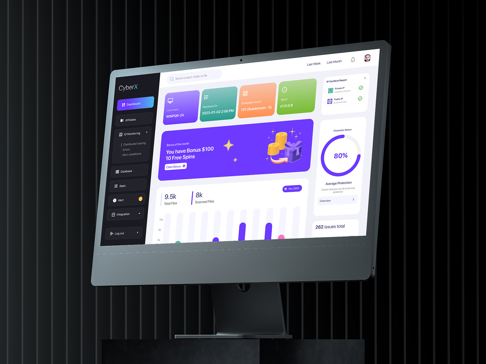 CyberX - Cyber Security Admin Dashboard UI by Altamira Tripty on Dribbble