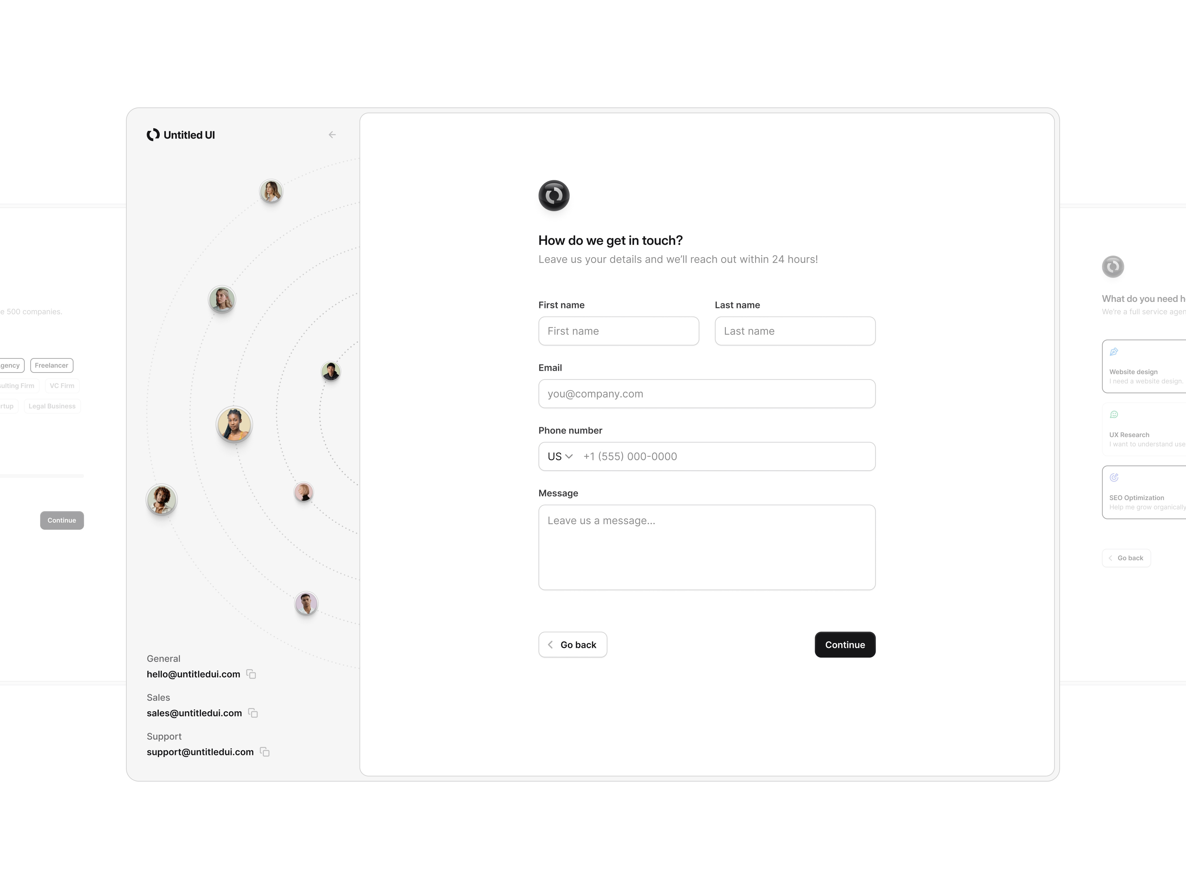 Sign up flow — Untitled UI by Jordan Hughes® on Dribbble