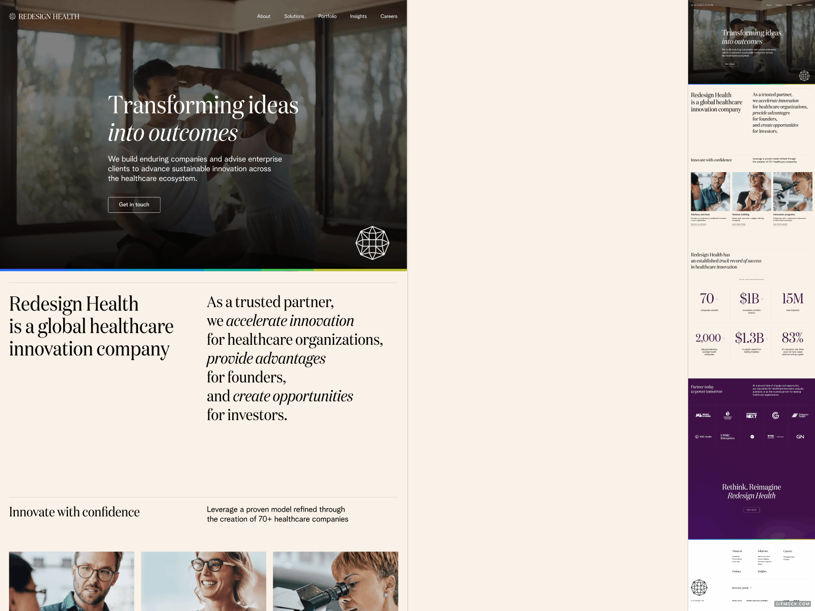 Redesign Health - Page design by Piotr Kaźmierczak for widelab on Dribbble