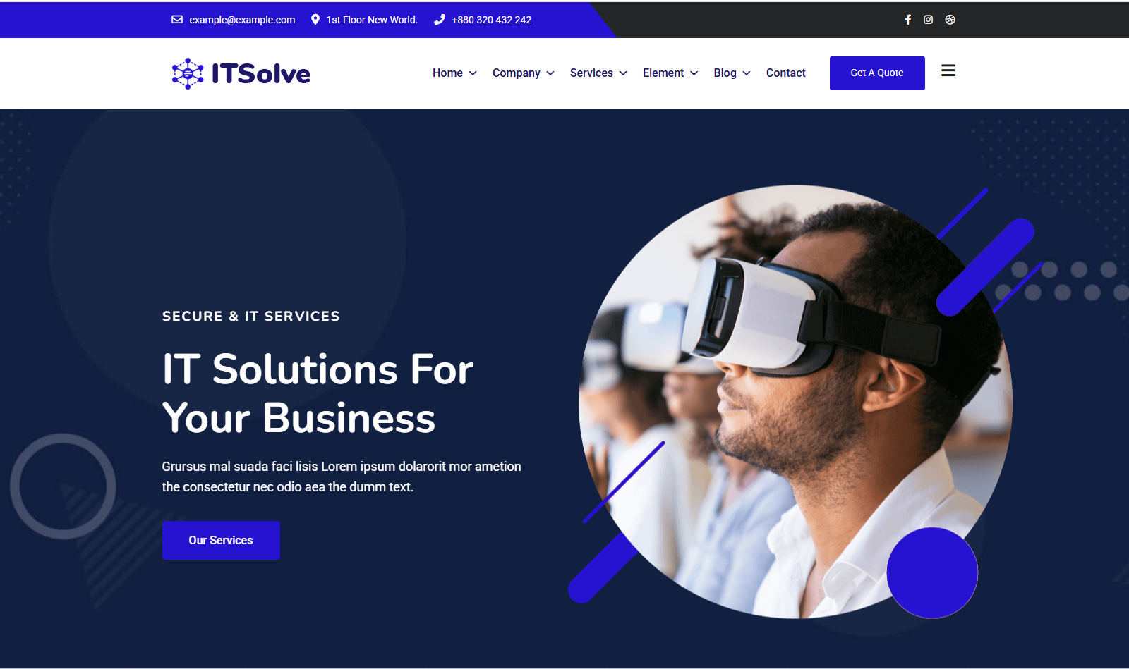 Software Technology & IT Solutions WP Theme by Mohammad Liton Mia on Dribbble