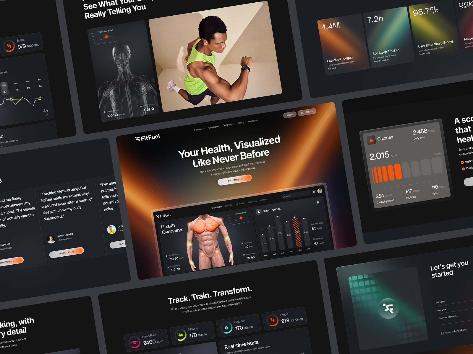 Fitness Landing Page Design by Musemind SaaS for Musemind on Dribbble