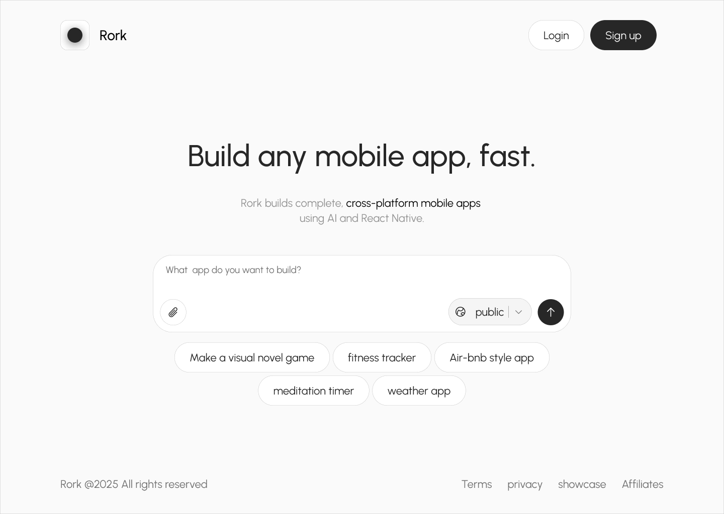 rork mobile app buider redesign by Daniel on Dribbble