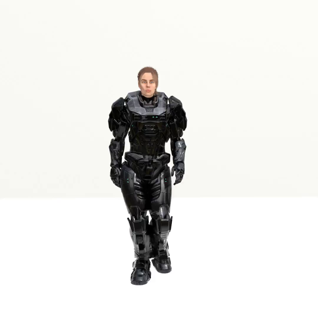 Cyber Girl 3D Model Blender by Mujahid Aslam on Dribbble