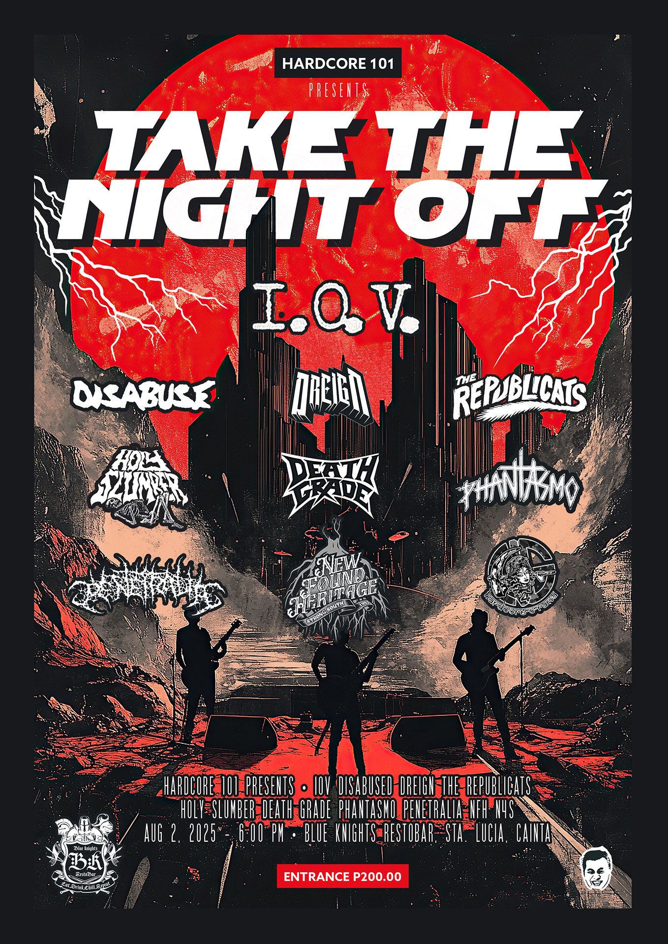 Take The Night Off Gig Poster by Maggs on Dribbble