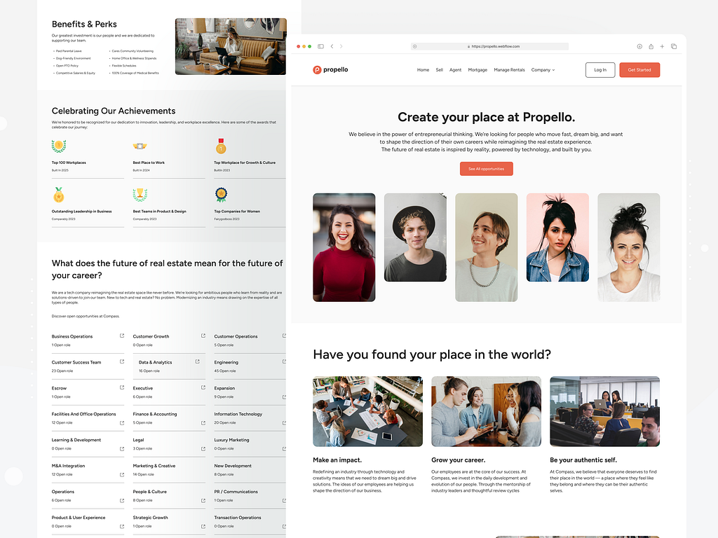 Career Opportunities Page Design by Sulton handaya for Pelorous on Dribbble