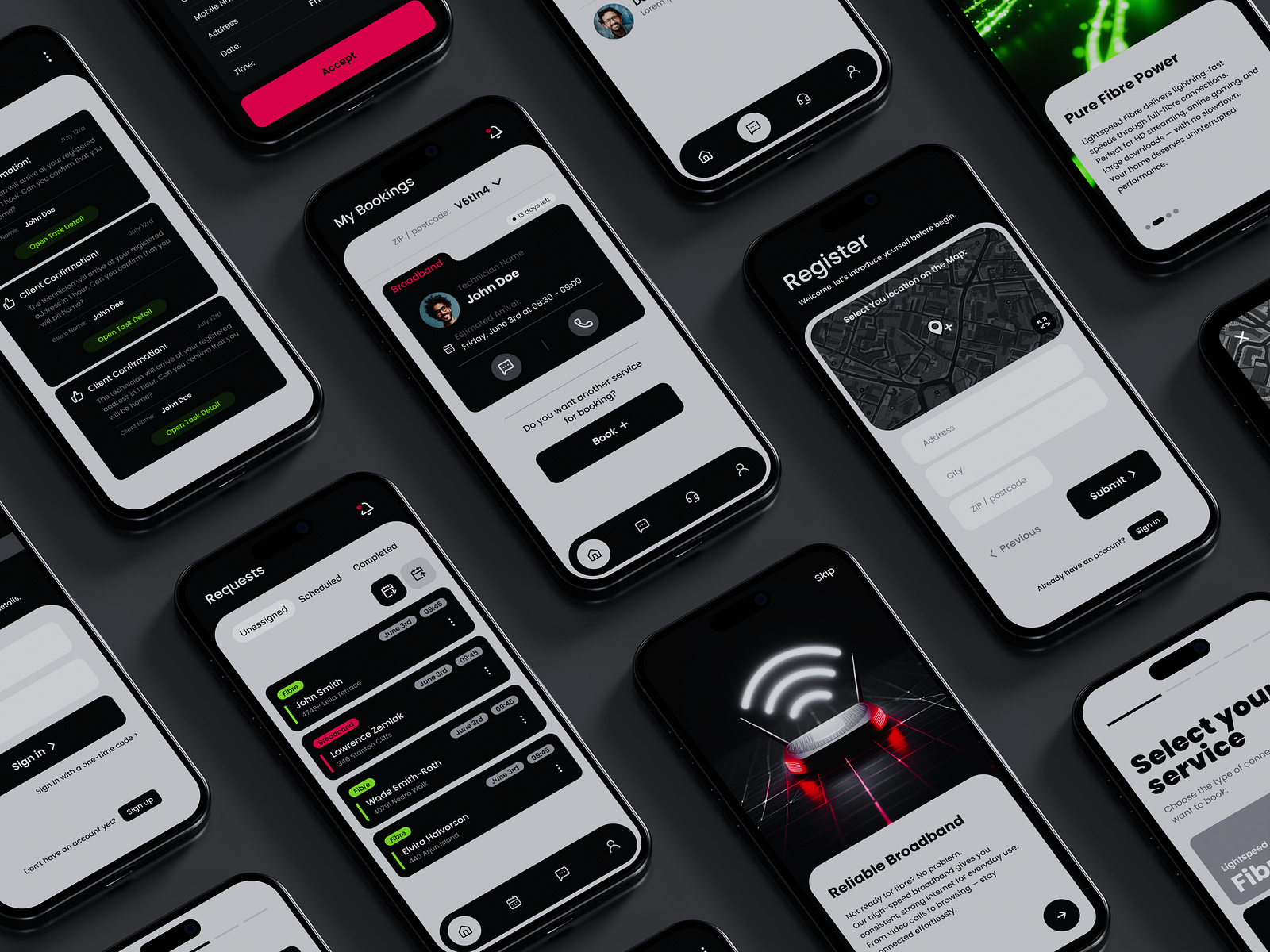 Lightspeed ISP App – UI/UX Concept Design by Yashar Rakei on Dribbble