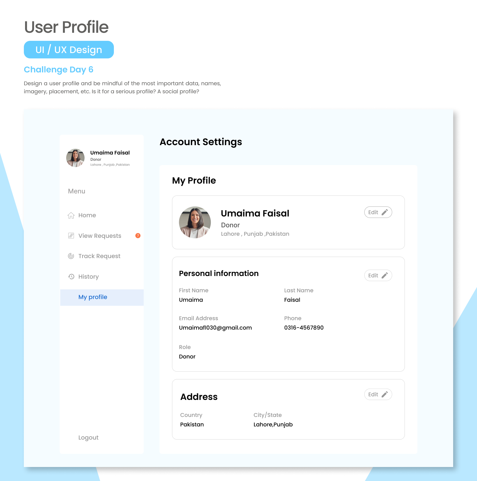 Browse thousands of Profile Page Website images for design inspiration ...