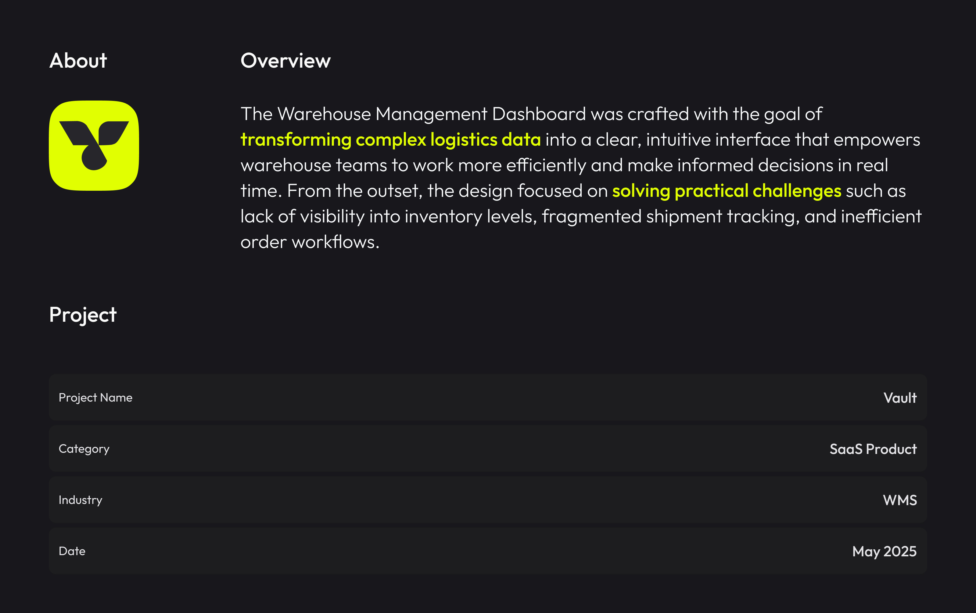 Warehouse Management Dashboard UI Design | Inventory by Opedia Studio ...