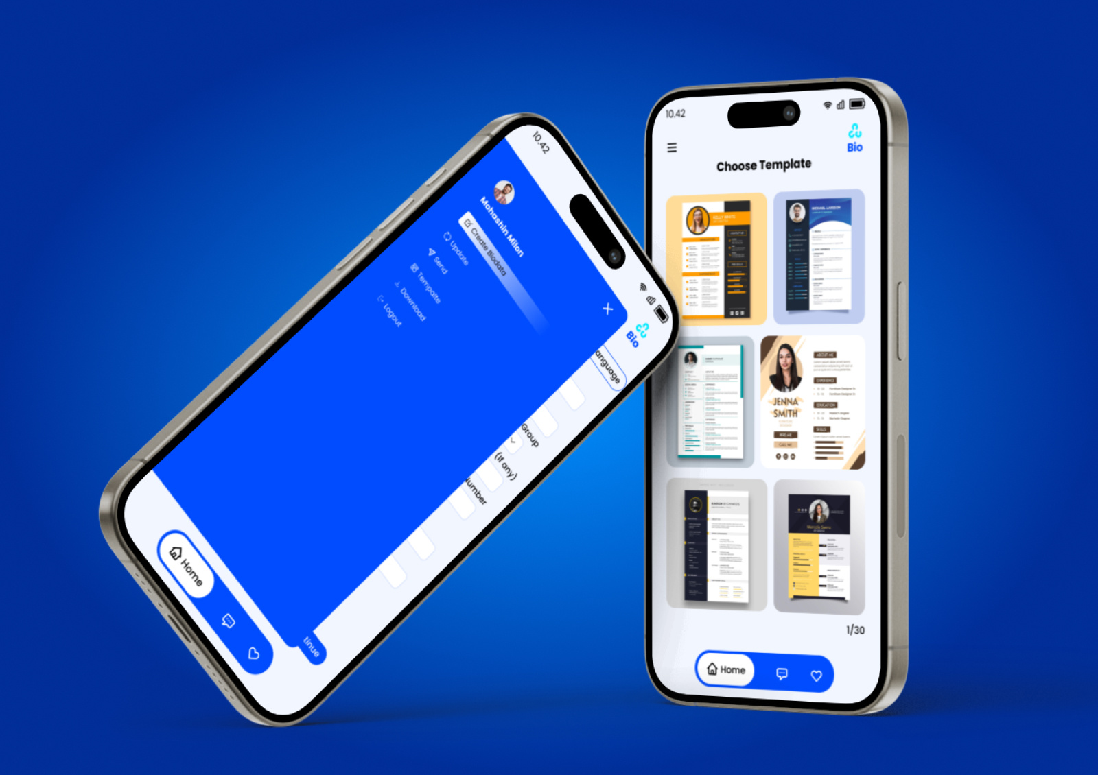 Bio | Biodata Create App by Mohashin Milon on Dribbble