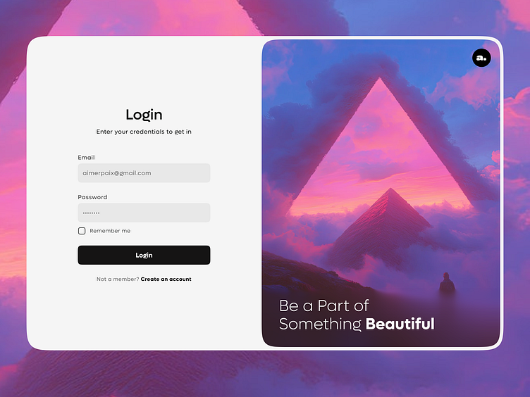 Modern Login screen. by Syed abrar on Dribbble