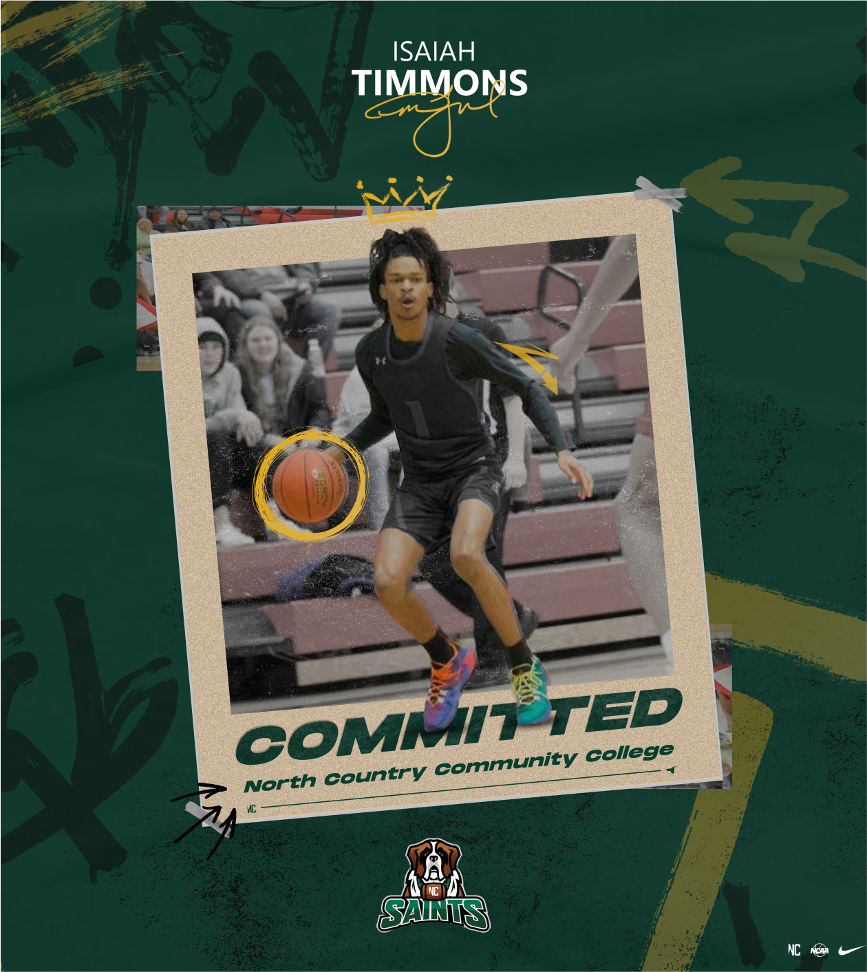 Commitment Basketball Graphic Design by Paul Andrew Dunkley on Dribbble