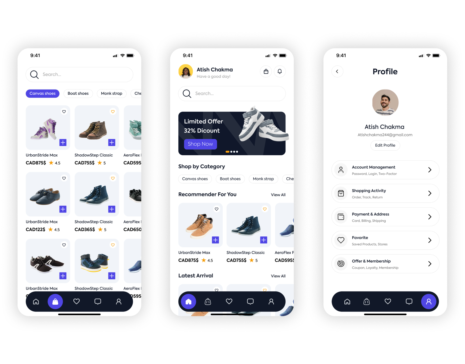 E Commerce App Screens By Atish Chakma On Dribbble