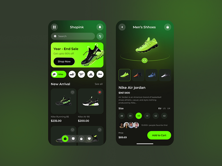 Shoes App UI Design by MD Munna Islam on Dribbble