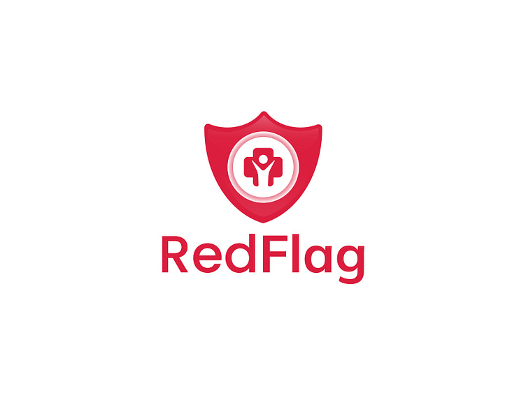 Red flag medical logo by Nusrat Siddika 23 on Dribbble