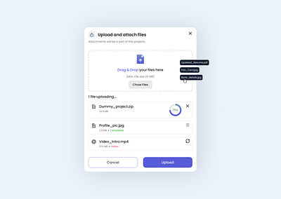 UI Component - Upload Files Interface by Shailee Malviya on Dribbble
