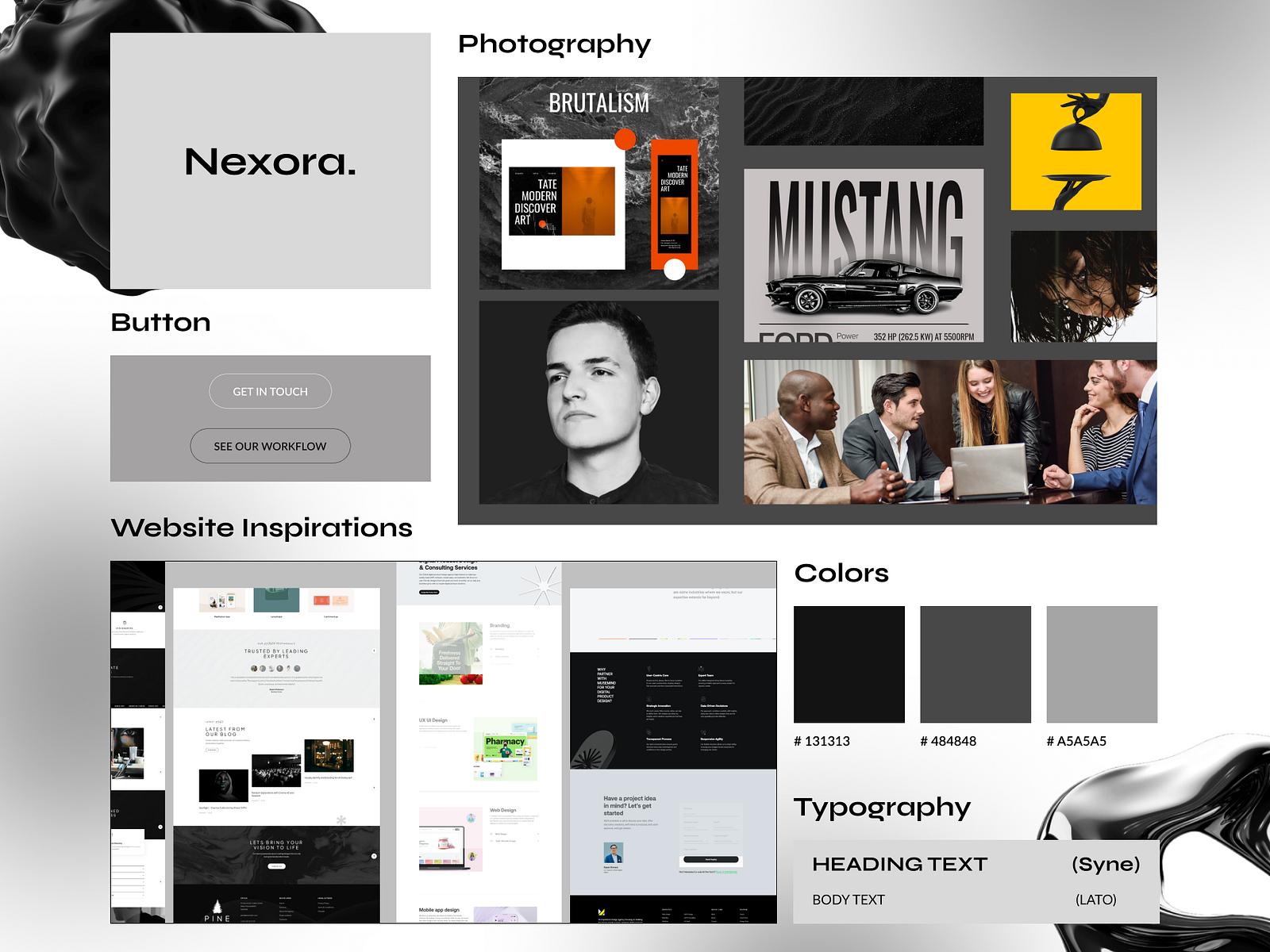 🚀 Nexora — Digital Agency Moodboard by Shanta Akter Mitu on Dribbble