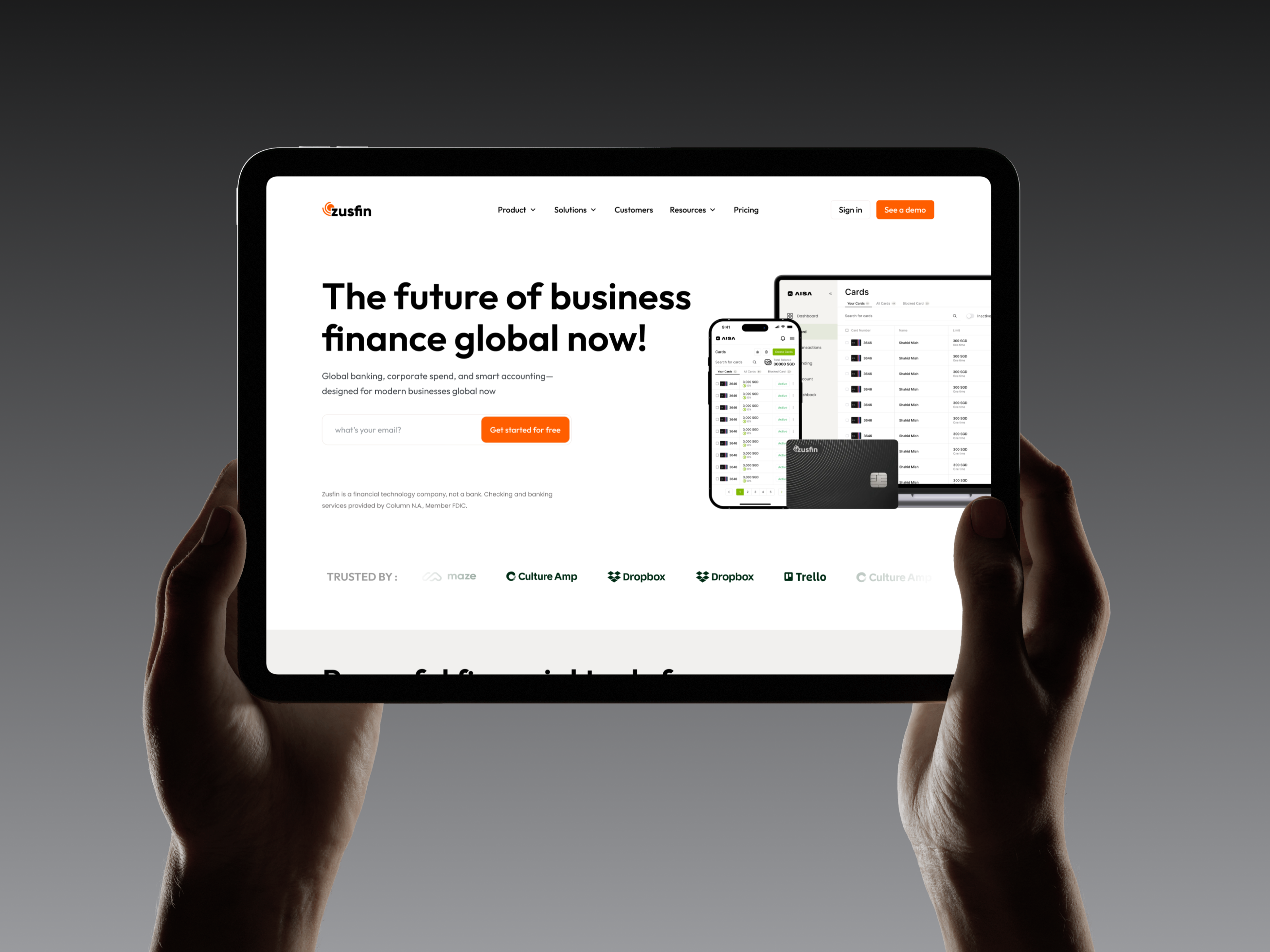Zusfin - Finance Website Design | UI UX design by Shahid Miah UI UX Designer for Wavespace - UI ...