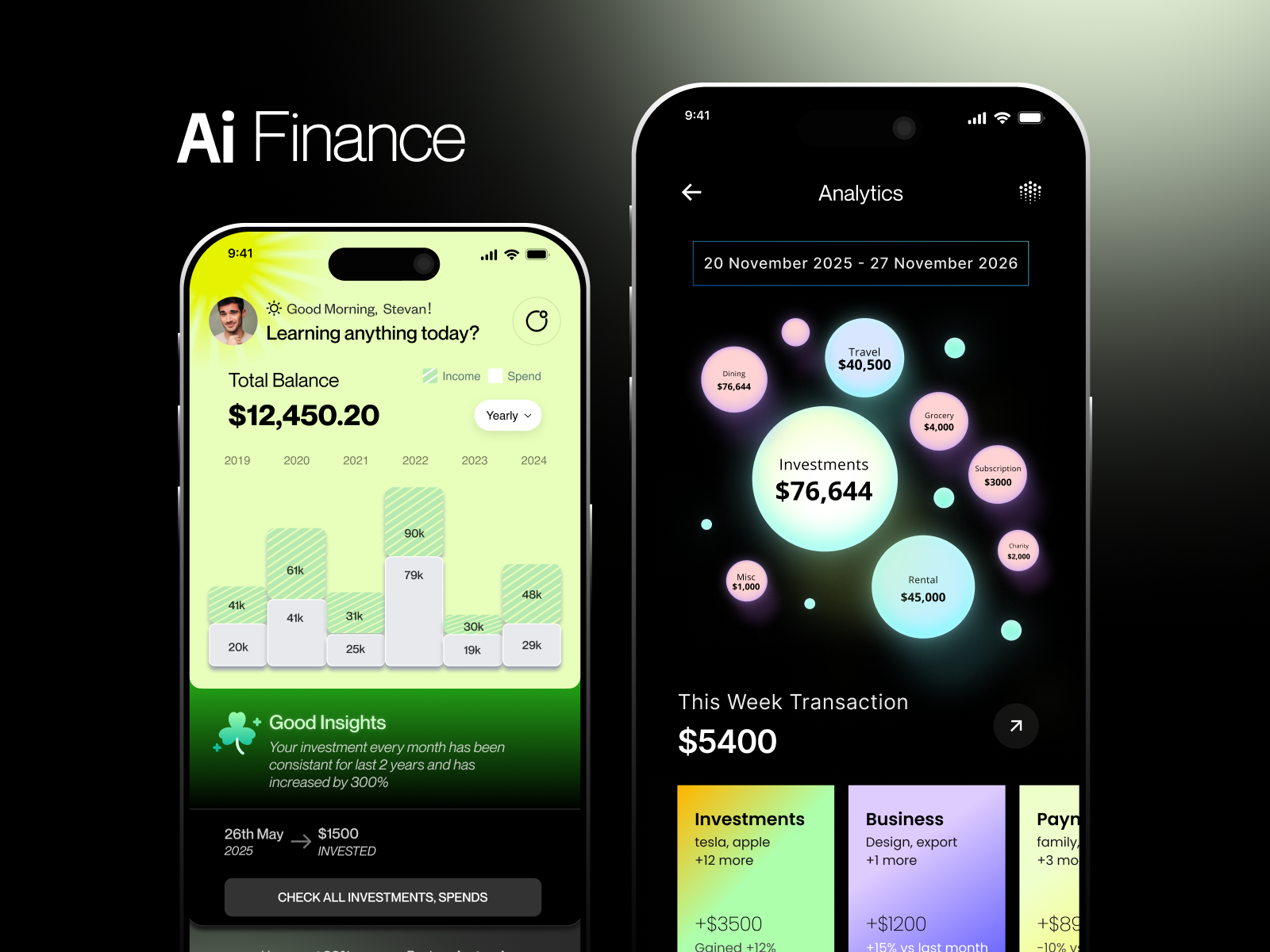 Ai finance app design by lazy kar for LazyInterface UI UX Team on Dribbble